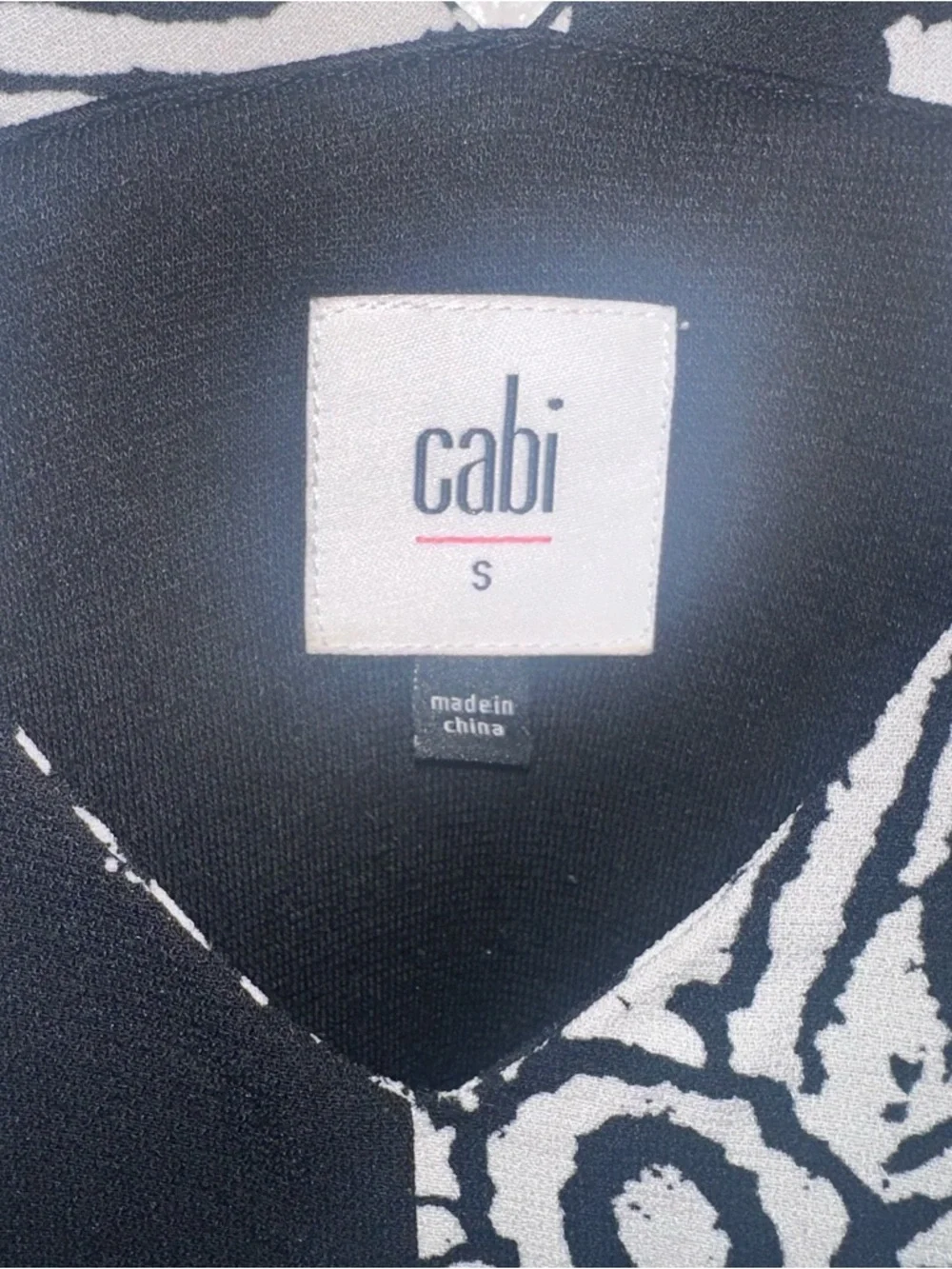 CAbi | Dresses | Cabi Black White Floral Vneck Mini Dress | Poshmark
